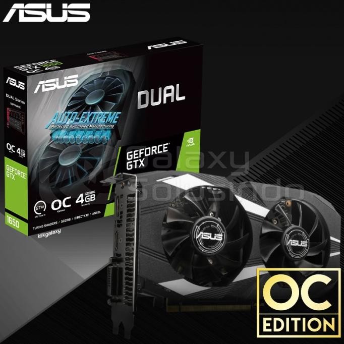 Jual ASUS GeForce GTX 1650 DUAL 4GB OC GDDR6 - GTX1650 DDR6 | Shopee Indonesia