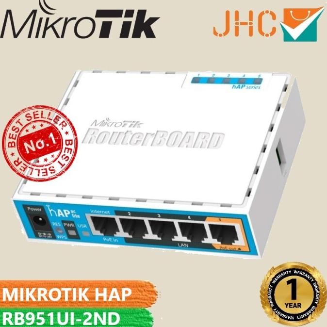 Jual Mikrotik Routerboard RB951UI-2nD (hAP) Router Wireless RB951ui2nD ...