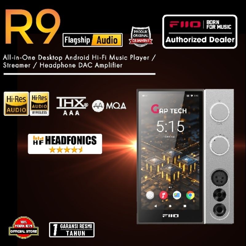 Jual FiiO R9 / R 9 Flagship All-in-One Desktop Android Hi-Fi Music Player / Streamer / Headphone ...