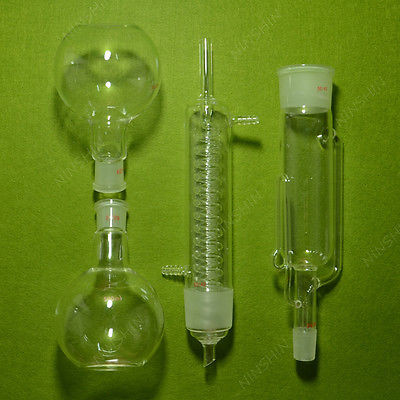 Jual 500ml Soxhlet Extractor with Graham Condenser & Two Flat Flask Lab Glassware | Shopee Indonesia