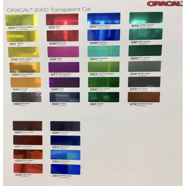 Jual Stiker Oracal 8300 Transparent 1 Meter | Shopee Indonesia