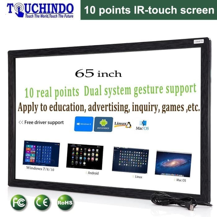 Jual Touchscreen Panel Overlay 65 Inch Multi Touch Touchindo | Shopee ...