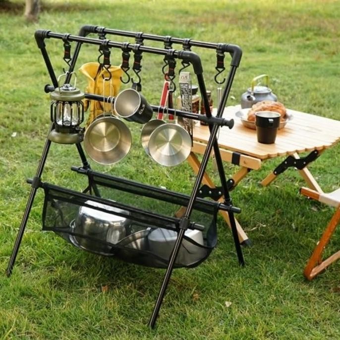 Jual Original Rack Camping Hanging Drying Storage Rak Portable ...