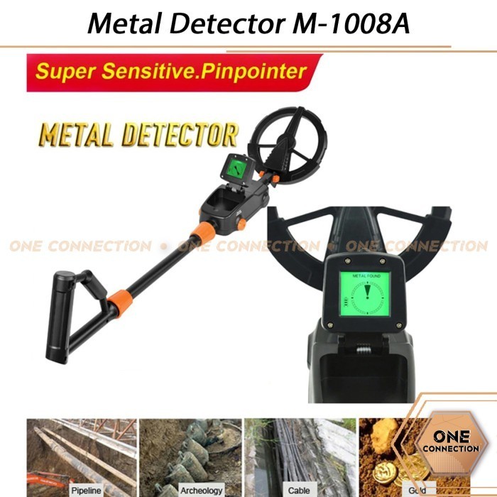 Jual Metal Detoktor Underground Alat Deteksi Logam Emas Metal MD-1008A ...
