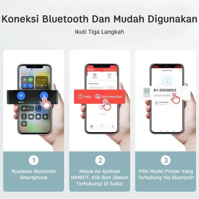 Jual printer termal NIIMBOT B1 Printer Label Kantor, Mesin Pembuat ...