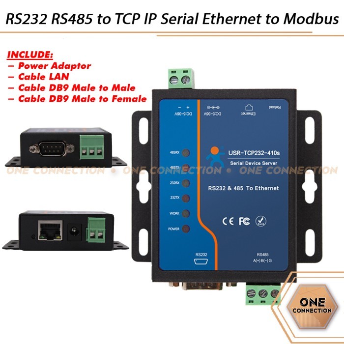Jual RS232 RS485 to TCP IP Serial Ethernet to Modbus gateway Converter IOT | Shopee Indonesia