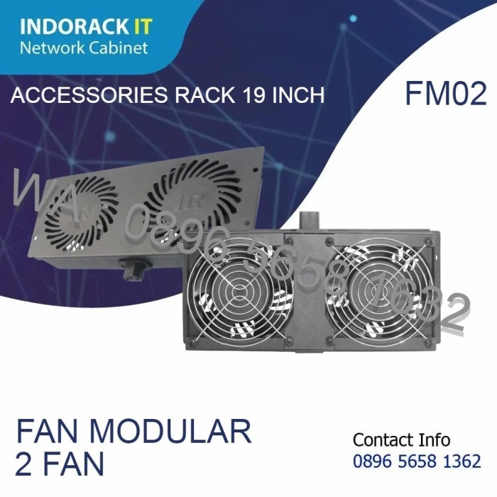Jual PRY88 BRACKET MODULAR WITH 2 FAN,CABINET RACK SERVER COOLING FAN: FM02 HITAM | Shopee Indonesia