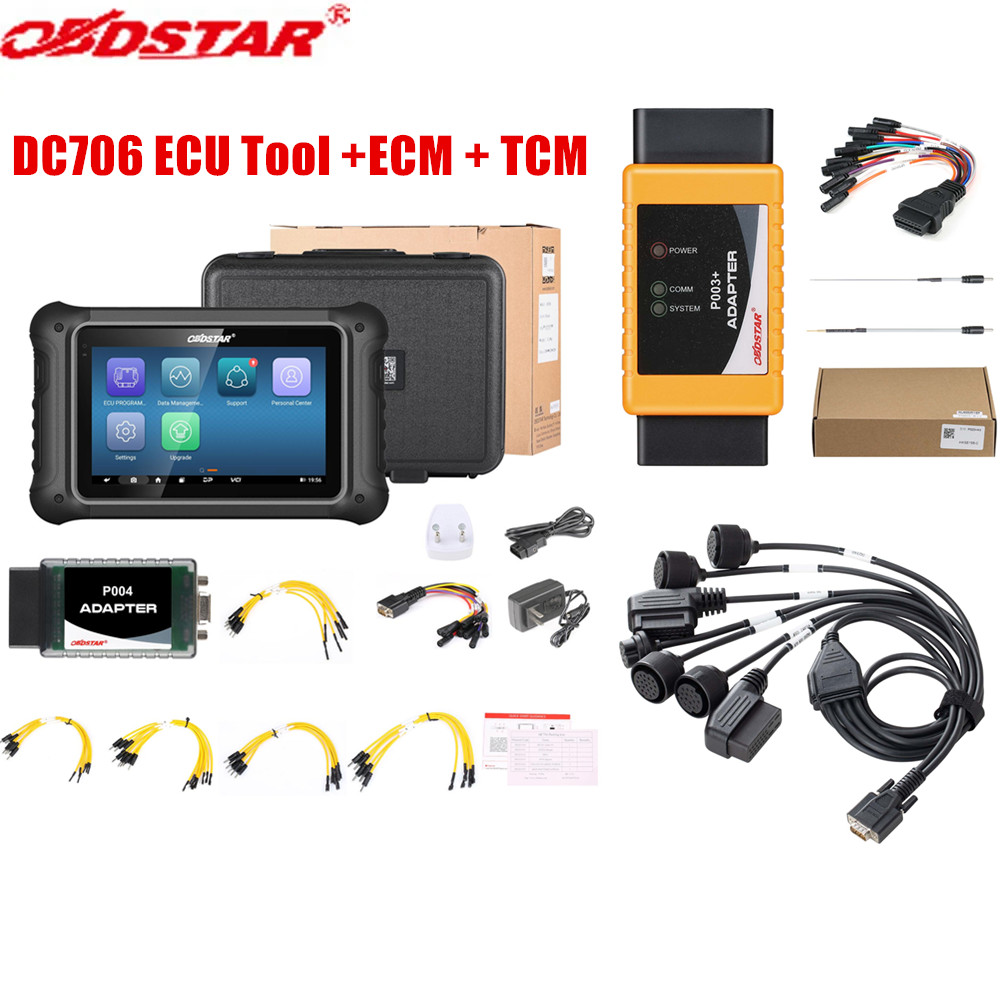 Jual OBDSTAR DC706 ECU Tool +ECM + TCM Plus OBDSTAR P003 and 7-in-1 TCM Kit Support ECU Clone ...