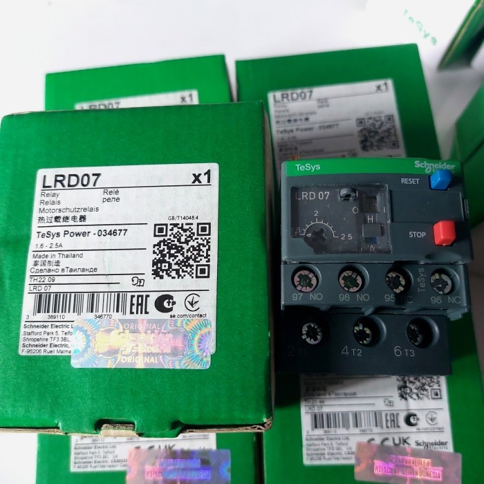 Jual HARGA DISC - LRD07 THERMAL OVERLOAD RELAY SCHNEIDER LRD 07 (1,6-2 ...