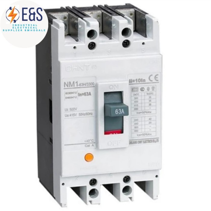 Jual Cepat Dan Mudah Chint Mccb Breaker Nm1-63S 3P 10A 16A 20A 25A 32A 40A 50A 63A 15Ka | Shopee ...