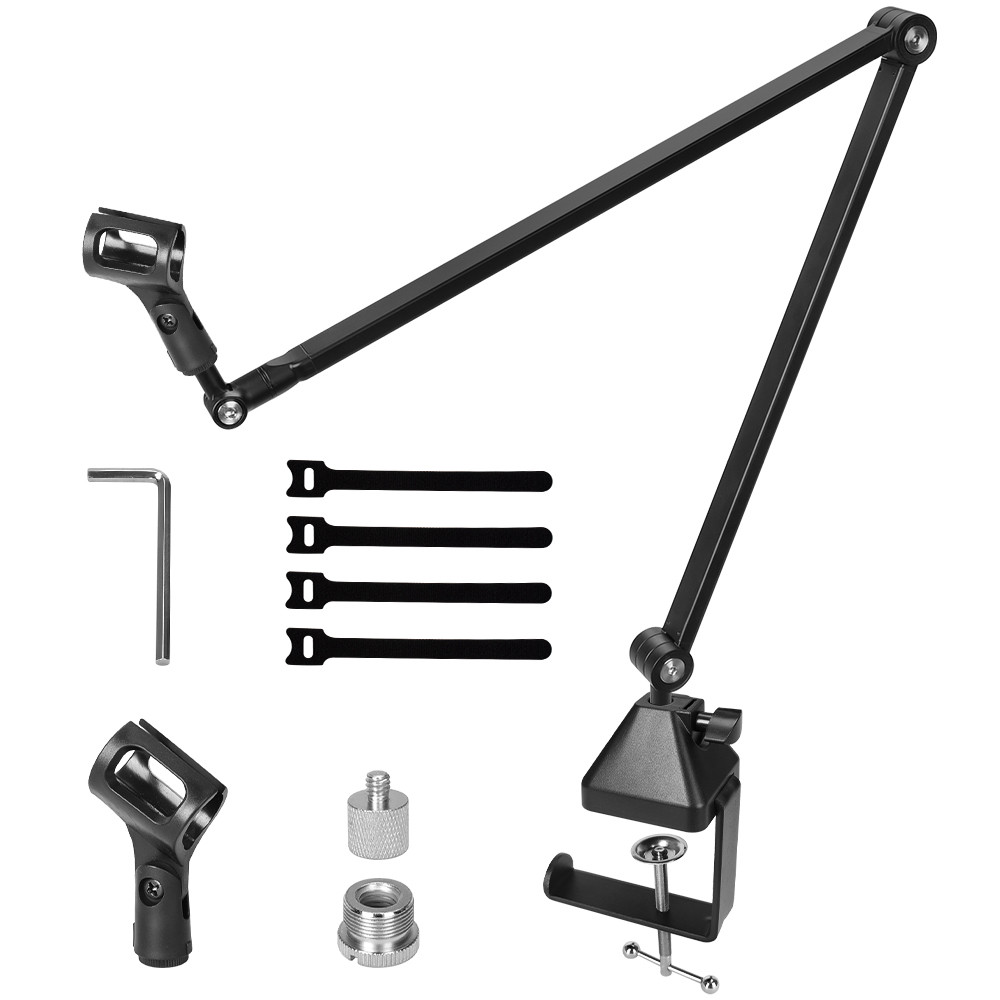 Jual Heavy Duty Microphone Arm Suspension Boom Scissor Mic Stand ...