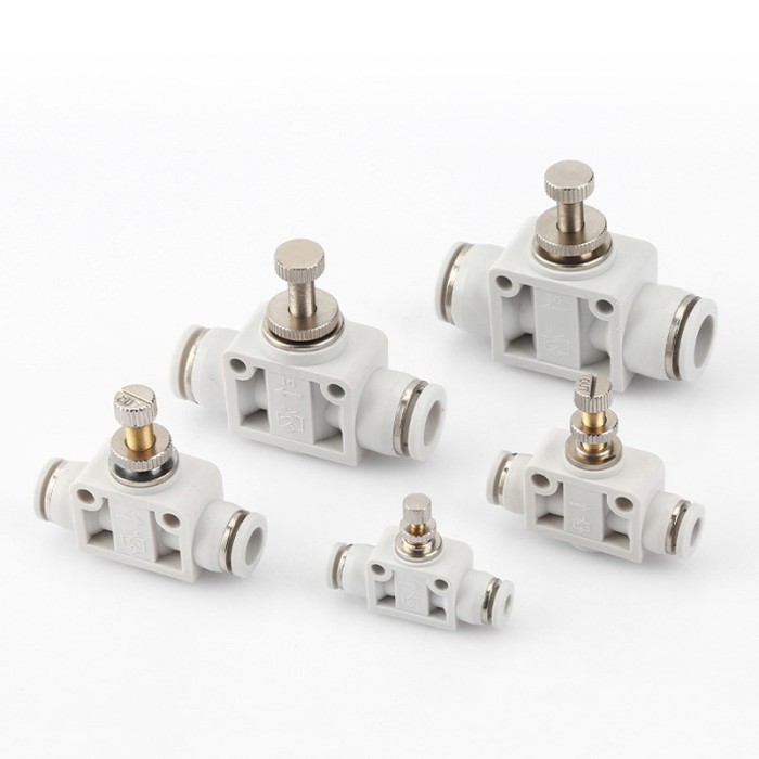 Jual CHROMEE Pneumatic throttle valve SA-4/6/8/10/12mm Pneumatic Air ...