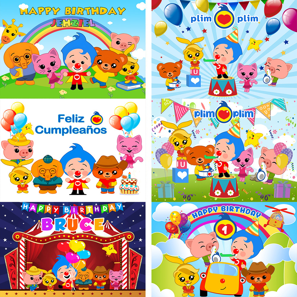 Jual Cartoon Plim Plim Birthday Decoration for Boy Mi Primer | Shopee ...