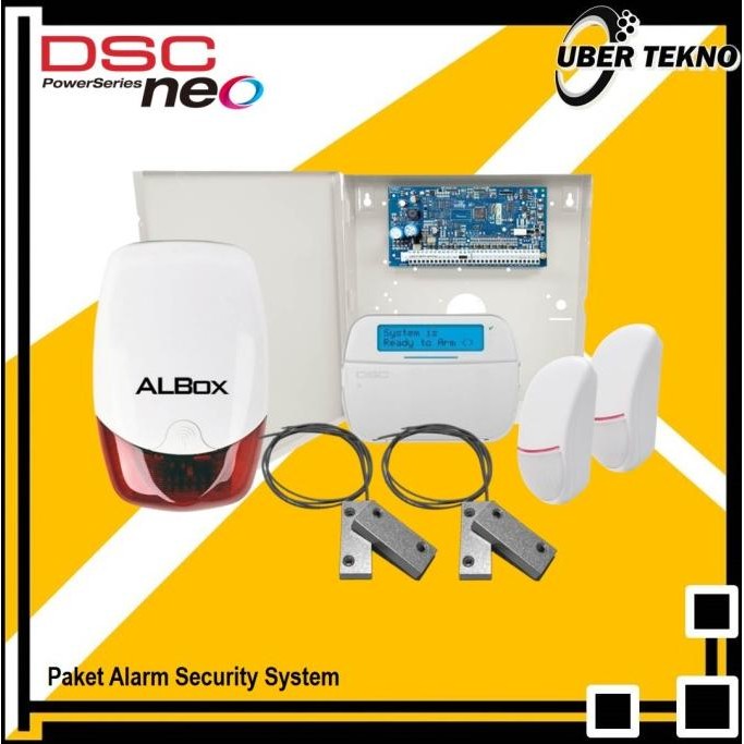 Jual Paket Alarm Security System - DSC 8 Zone Alarm Intrusion | Shopee ...