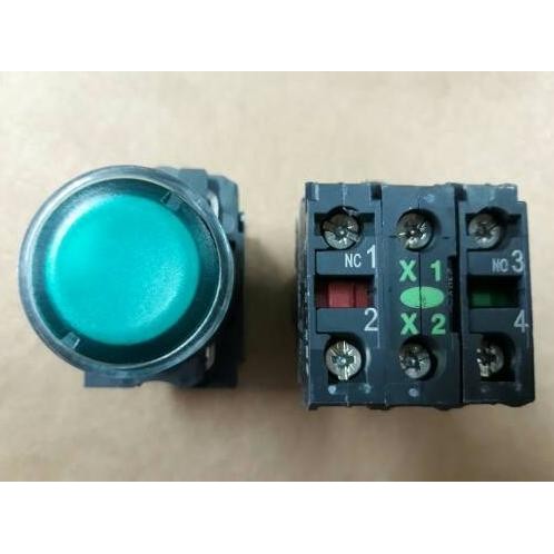 Jual Promo SCHNEIDER PUSH BUTTON LAMP HIJAU PLASTIK XB5AW33B5 XB5AW33G5 ...