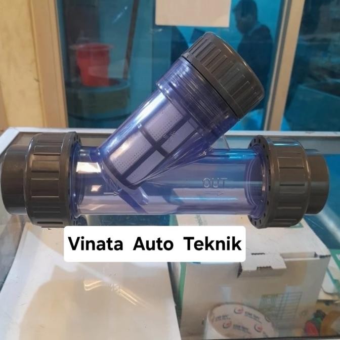 Jual Y Strainer Pvc Transparan 1-1/2" Inch Jis 10K Soket Dn 40 Bening ...