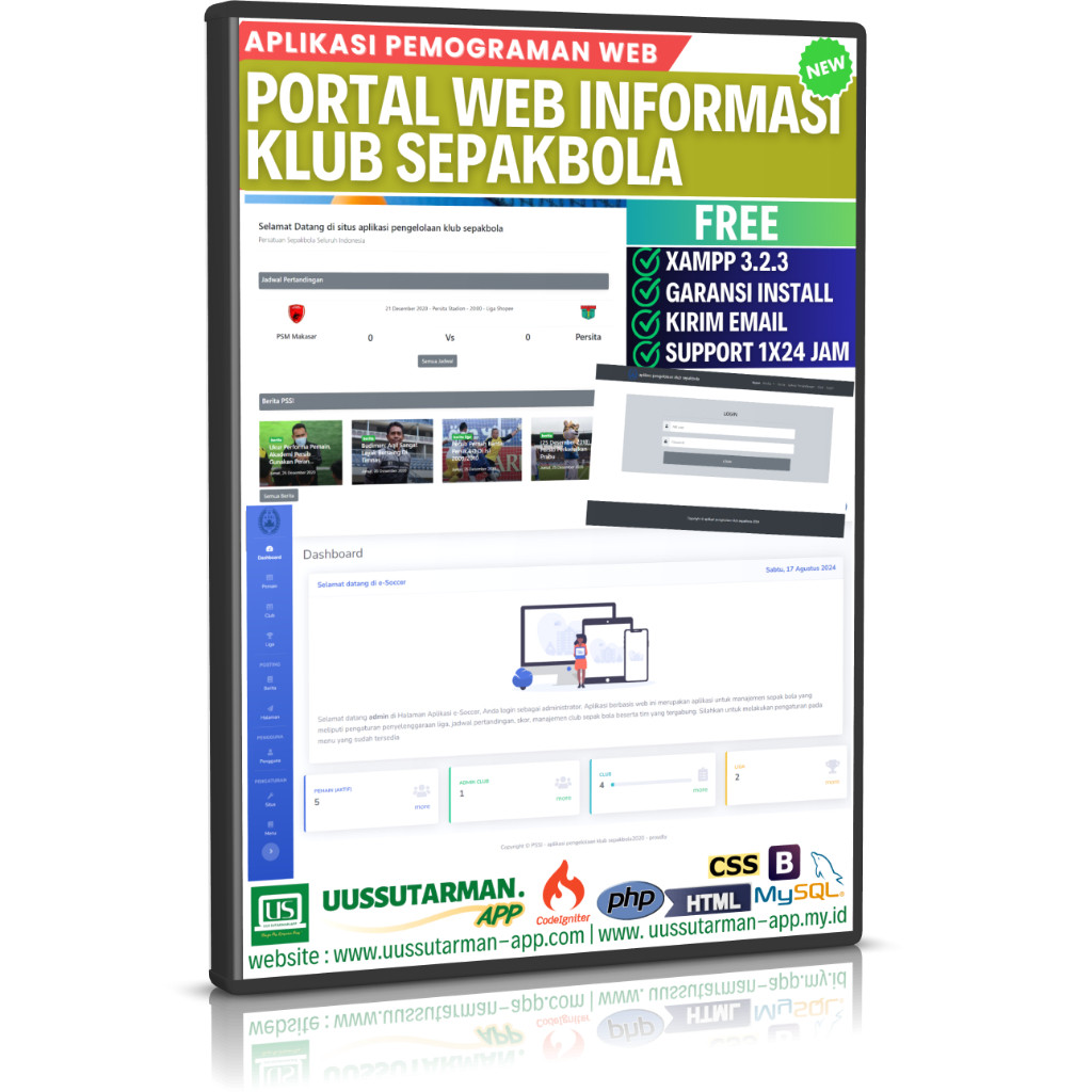 Jual Aplikasi web portal berita dan statistik Klub Sepakbola berbasis web | Shopee Indonesia