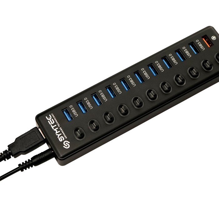 Jual Symtec Usb3.0 Hub 11 Port Individual Switch With 1 Port Charging ...