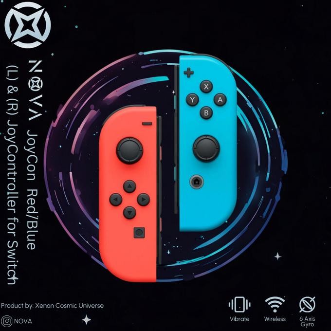 Jual NOVA JoyCon u/ Switch - Red/Blue | Shopee Indonesia