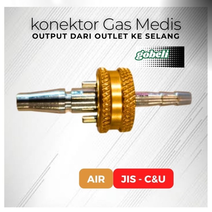 Jual Konektor Gas Medis - Konektor Regulator Oxygen Flowmeter ...