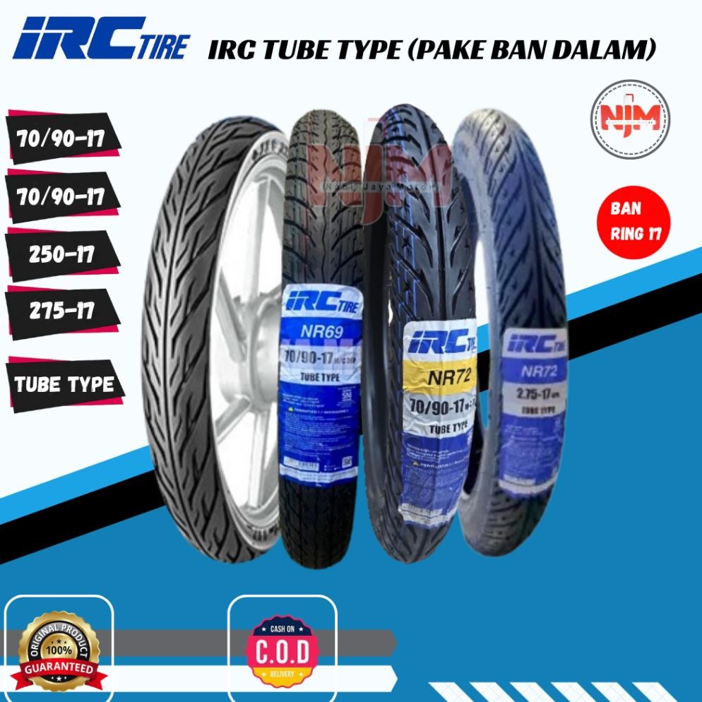 Jual Ow42 Ban Motor Ring 17 IRC NR 73 Ukuran 70/90-17 80/90-17 Tube ...