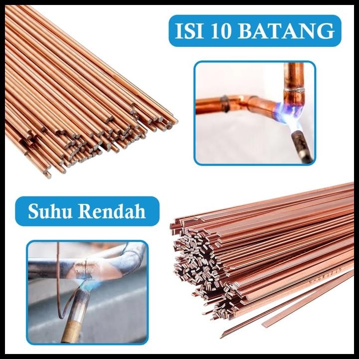 Jual 10pc Kawat Las Tembaga Suhu Rendah Low Temperature Brass Welding ...