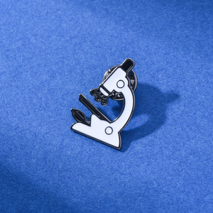 Jual LabTestKit Science Microscope Brooch Laboratory Equipment Enamel ...