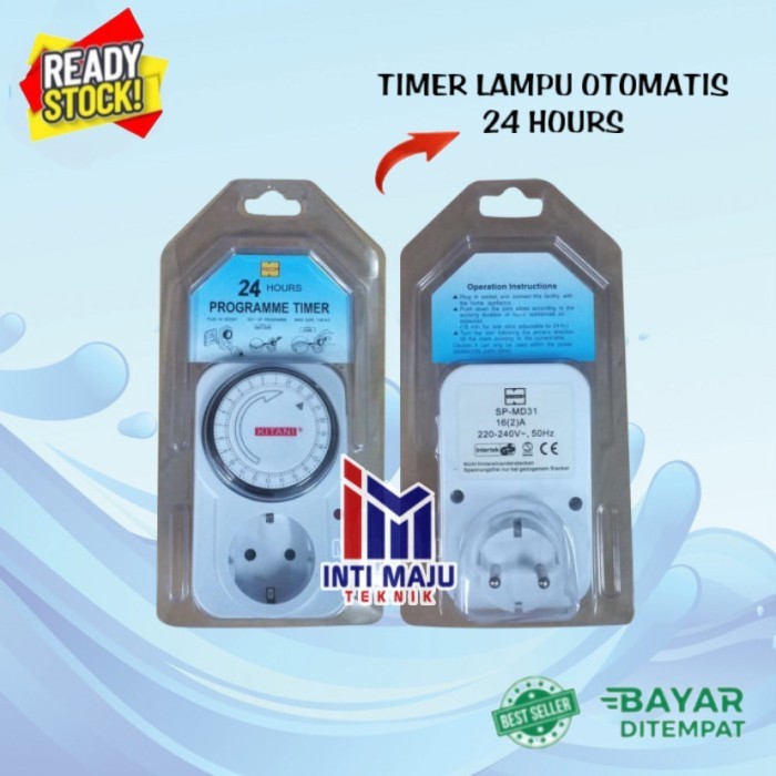 Jual Timer Pengatur Waktu Pompa Atau Lampu Kolam Renang 24 Jam | Shopee ...