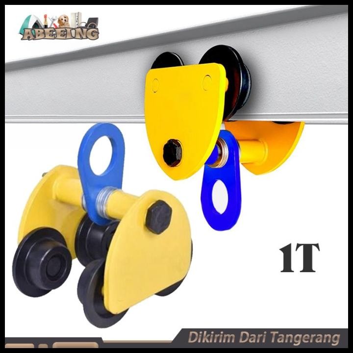 Jual 1 Ton Beam Trolley 4 Roda Troli Hoist Takel | Shopee Indonesia