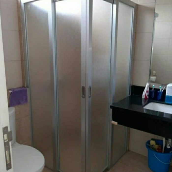 Jual box shower / shower screen siku ukuran custom sesuai ruangan ...