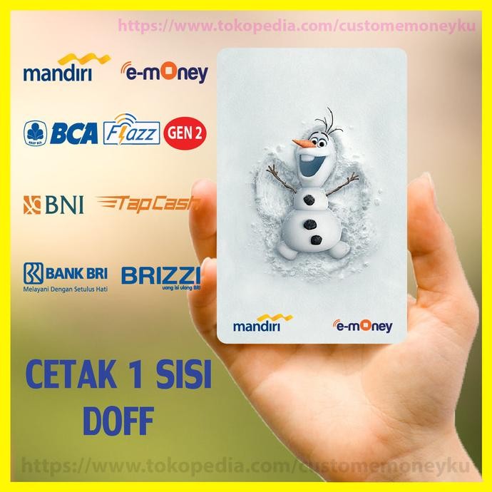 Jual Produk Baru!! KARTU EMONEY MANDIRI BCA GEN 2 BNI BRI ANIME FROZEN ...