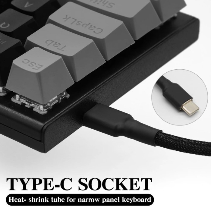 Jual Aviation Cable Braided Spring Cable For Keyboard | Shopee Indonesia