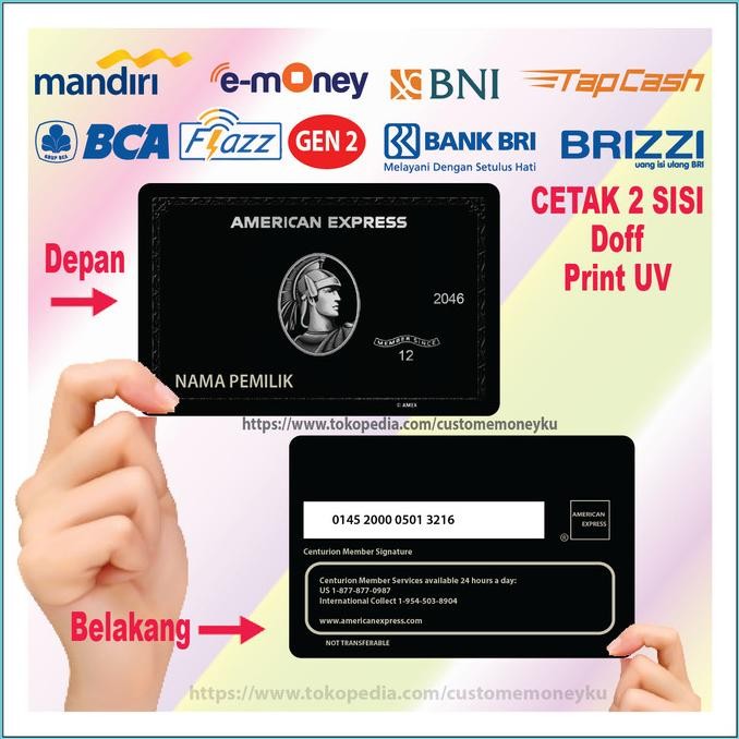 Jual Produk Baru!! KARTU EMONEY MANDIRI BCA GEN 2 BNI BRI NEW AMERICAN ...