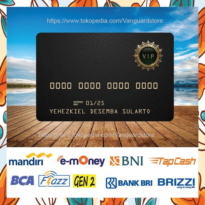 Jual Produk Baru!! KARTU EMONEY ETOLL VIP BLACK CREDITCARD MANDIRI BRI ...