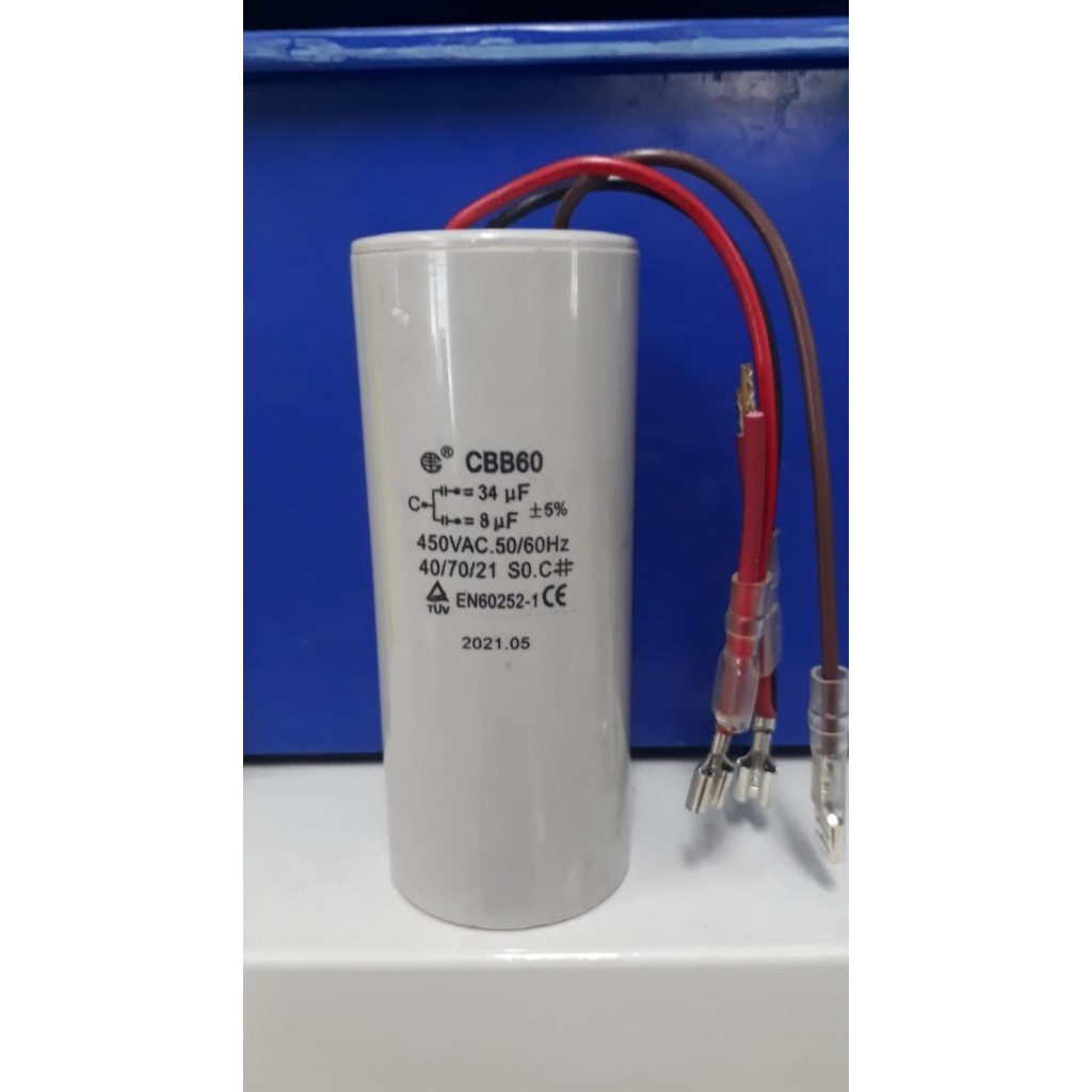Jual Capacitor 34Mf 450 Vac For Krisbow Elect Hoist Reel Double Hook ...