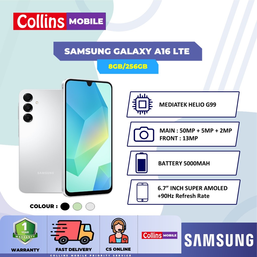 Jual SAMSUNG GALAXY A16 LTE - 8GB/256GB GARANSI RESMI INDONESIA ...