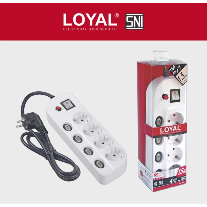 Jual Harga Diskon Loyal LY-254 Stop Kontak Multi Socket Colokan Listrik ...