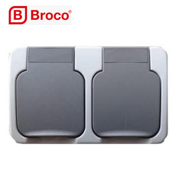 Jual BROCO Atlantic Double Socket Outlet Outdoor Double Socket Outlet ...