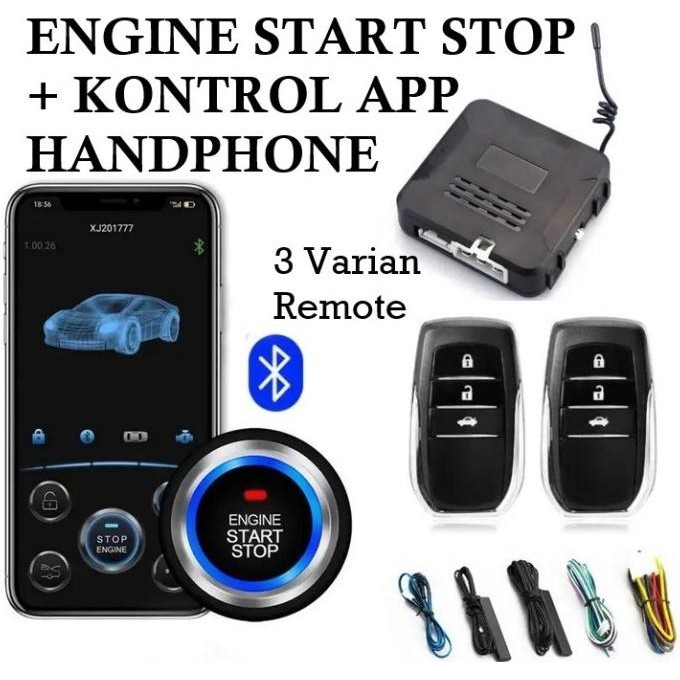 Jual Engine start stop KONTROL APP HP smartphone tombol push start button Passive Keyless Entry ...