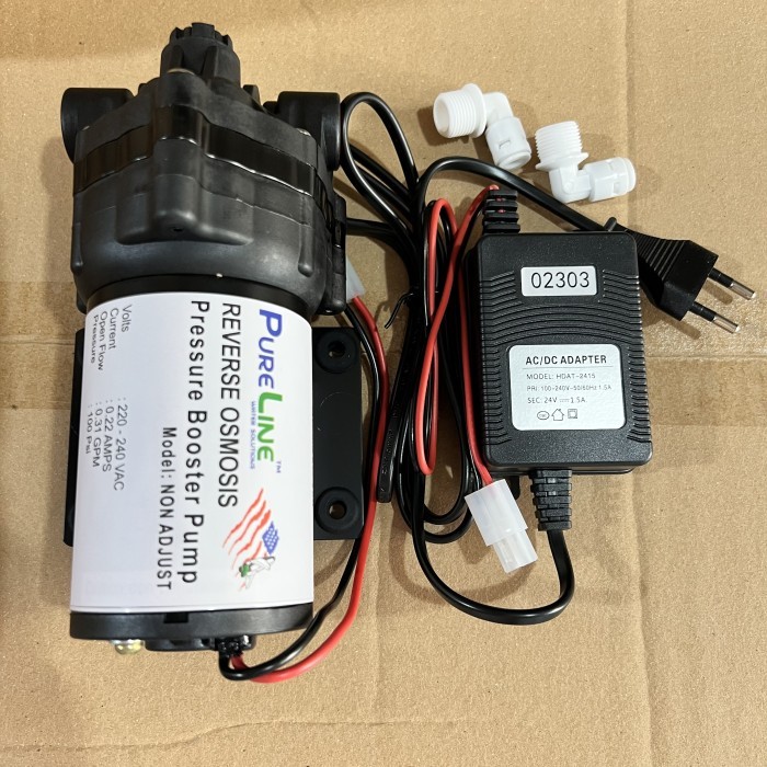 Jual TERBARU - Pompa Booster RO / Booster Pump RO Micron 24v + adaptor ...