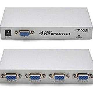 Jual VGA Splitter 4 Port Video Distributor 1 PC Connects 4 Monitors ...