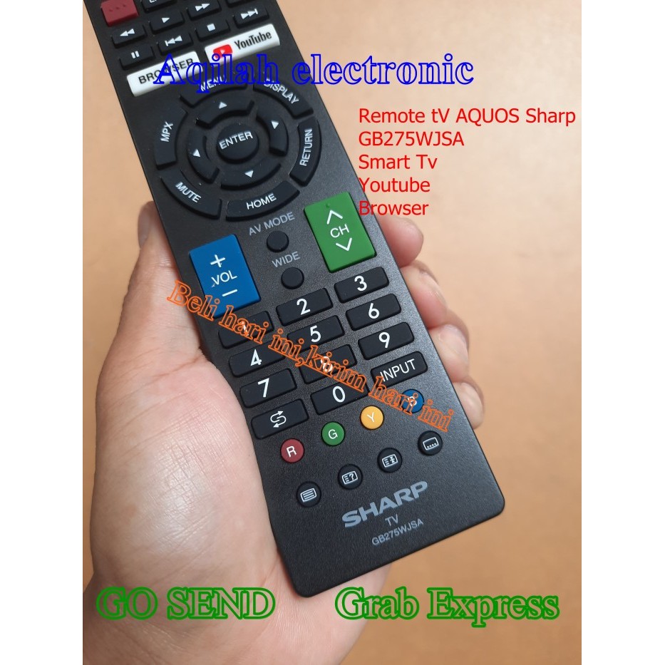 Jual Remote Tv Sharp Smart Tv Youtube Browser Original Gb275Wjsa ...