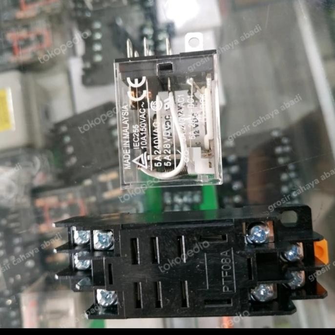 Jual Promo relay type ly2/ly2n original 12vdc 8kaki 10a+socket/relay ly2n 12vdc COD | Shopee ...