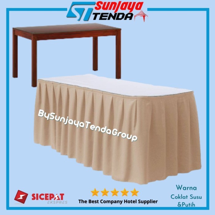 Jual Taplak Cover Bungkus Meja Prasmanan Round Tablecloth Meja Ibm ...