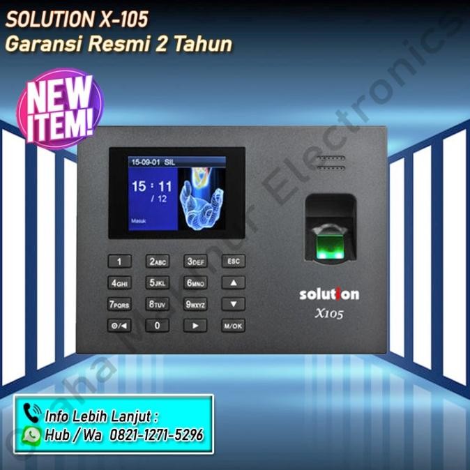 Jual Solution X-105 -Mesin Absen/Absensi Sidik Jari/Finger Scan | Shopee Indonesia