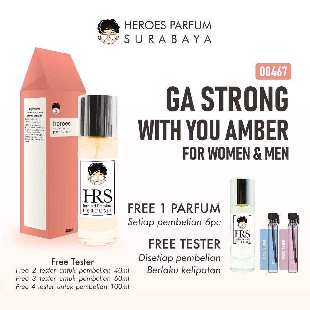 Jual Heroes Parfum - GA Strong With You Amber 00467 Unisex For Men ...