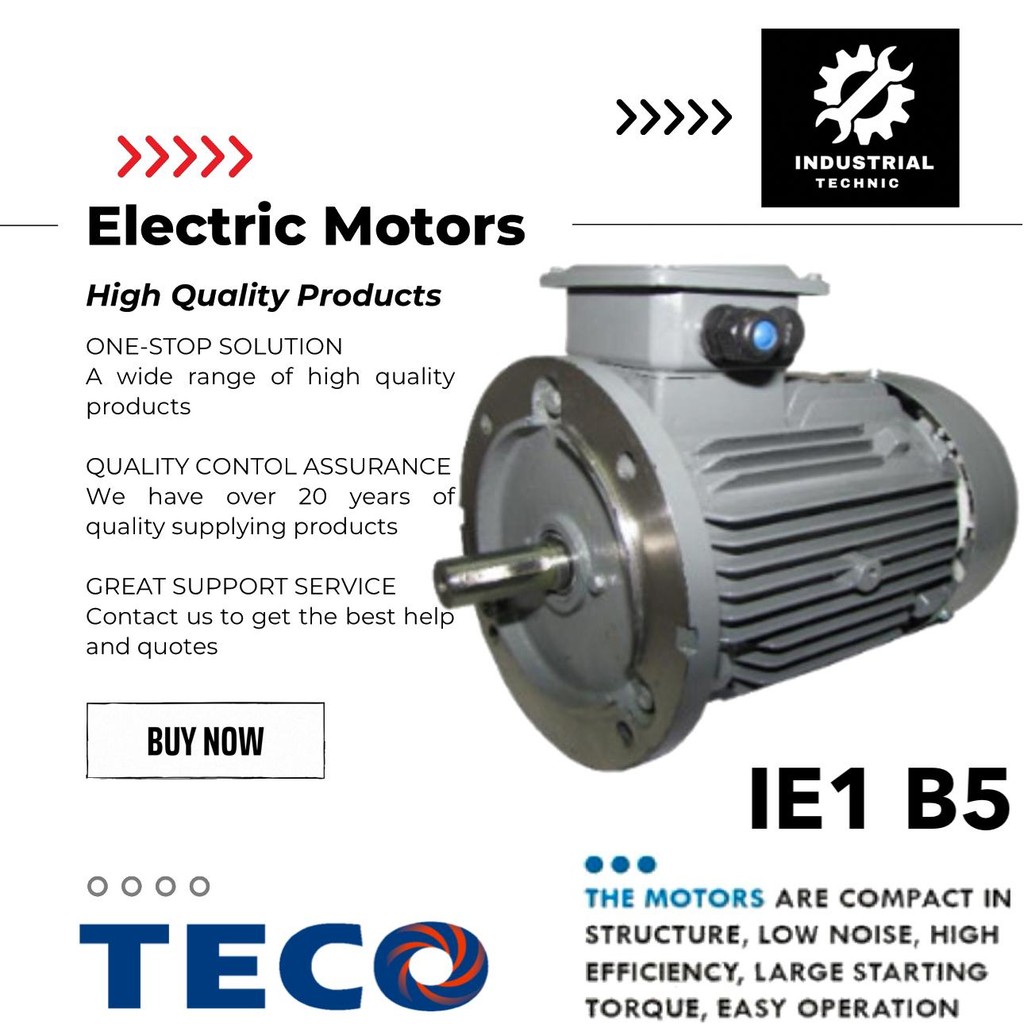 Jual ELEKTRO MOTOR TECO AESU1S IE1 4P 11KW 15HP 3PHASE 380V B5/ DINAMO ...