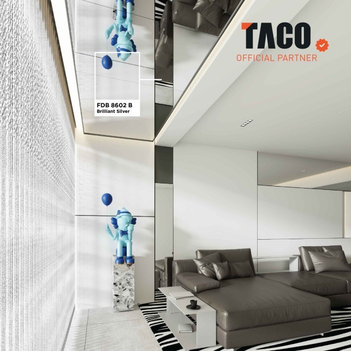 Jual TACO Fideco 2D Wall Panel Mirror Series Tebal 8mm Ukuran 122cm x ...
