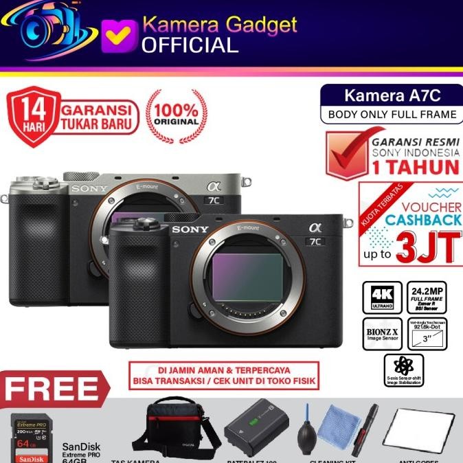 Jual Sony Alpha A7C Sony A7C Sony A 7C Sony A7 C Body Only Original Resmi | Shopee Indonesia