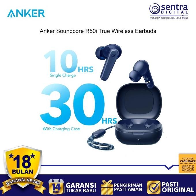 Jual Anker Soundcore R50I True Wireless Earbuds ( R 50I Tws ) | Shopee Indonesia